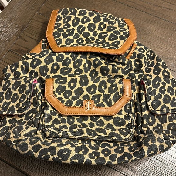 Juicy Couture | Bags | Juicy Couture Leopard Print Backpack | Poshmark